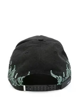 Amiri Flame-embroidered Logo-patch Baseball Cap