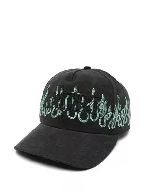 Amiri Flame Embroidered Baseball Cap