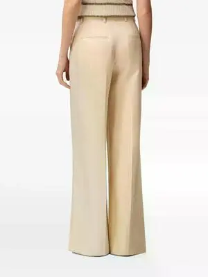 RETORI Pleated Silk Tailored Trousers
