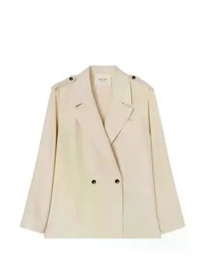 RETORI Two Buttons Silk Blazer - Neutrals