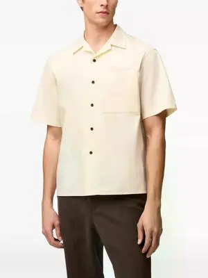 RETORI Embroidered Bowling Shirt - Neutrals