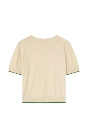 RETORI Stripe-trim Knitted T-shirt
