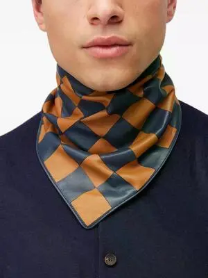 RETORI Damier-pattern Lambskin Bandana