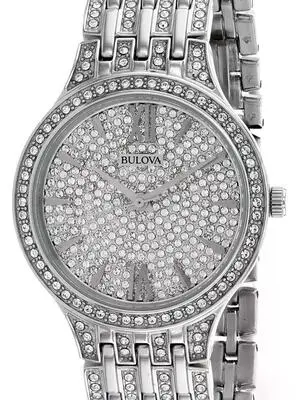 Bulova Phantom Crystal Watch - Silver