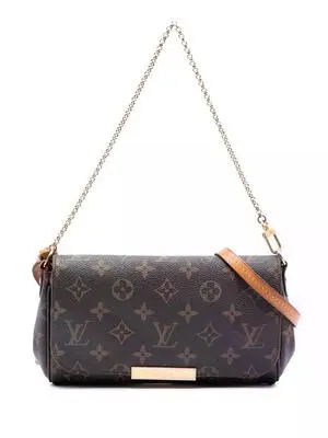 LOUIS VUITTON 2013 Monogram Favorite Pm Satchel - Brown