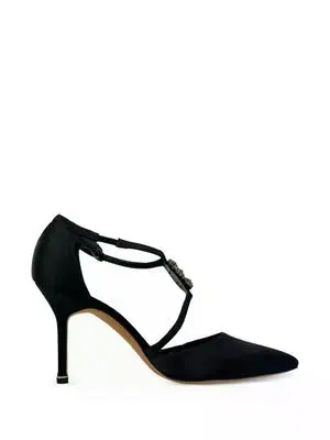 Manolo Blahnik Seneca Crystal-embellished Pumps - Black