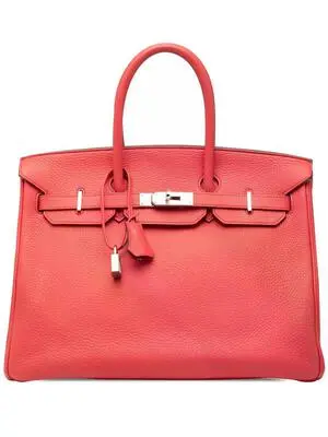 Hermès 2011 Clemence Birkin Retourne 35 Handbag - Red
