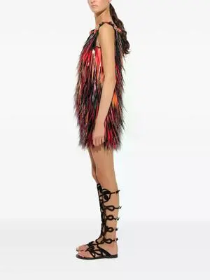 Emilio Pucci Embellished Jewel Neckline Dress With Hand-applied Sequins