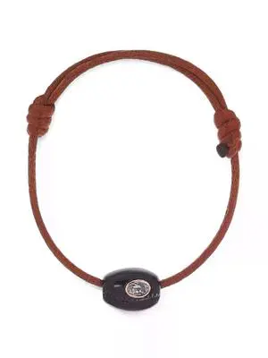 DEZSO Petite Cowry Onyx Bracelet With Diamond - Brown