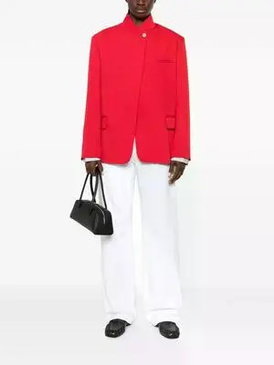 VICOLO Single-button High-neck Blazer