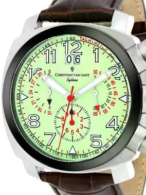 CHRISTIAN VAN SANT Grand Python Chronograph Watch - Green
