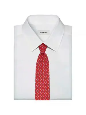 FERRAGAMO Printed Silk Neck Tie
