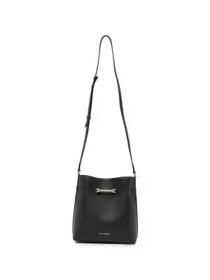 Strathberry Corda Bucket Leather Tote Bag - Black