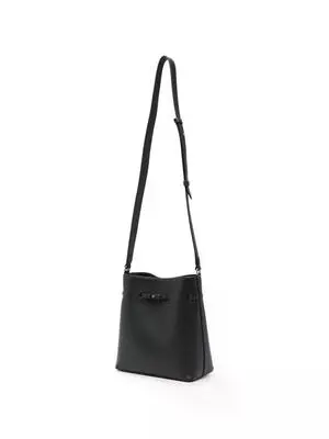 Strathberry Corda Bucket Leather Tote Bag - Black