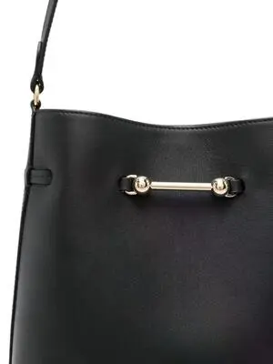 Strathberry Corda Bucket Leather Tote Bag - Black