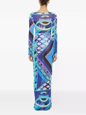 Emilio Pucci Vivara-print Tulle Dress