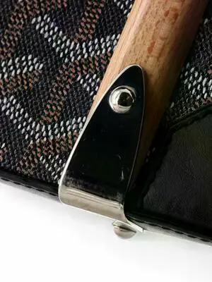 Goyard Saigon Top Handle Bag Coated Canvas With Leather Pm Satchel