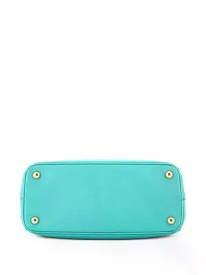 Prada Saffiano Leather Small Tote Bag - Green
