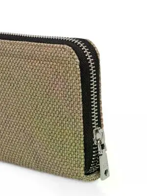 Moschino Logo-embroidered Woven Wallet