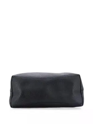 Prada Logo Embossed Vitello Daino Medium Hobo Bag