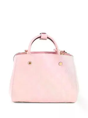 LOUIS VUITTON Montaigne Handbag Monogram Empreinte Leather Bb Satchel - Black