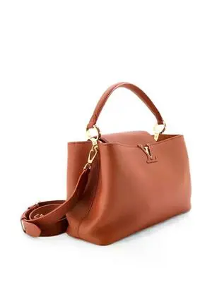 LOUIS VUITTON Capucines Souple Bag Leather Mm Shoulder Bag