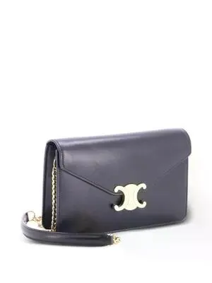 Celine Margo Triomphe Wallet On Chain Leather Crossbody Bag