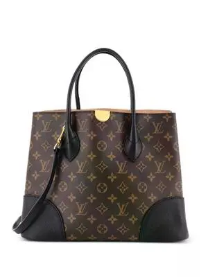 LOUIS VUITTON Flandrin Handbag Monogram Canvas And Leather Tote Bag - Black