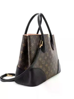 LOUIS VUITTON Flandrin Handbag Monogram Canvas And Leather Tote Bag - Black