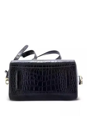 Givenchy Antigona Crocodile Embossed Leather Mini Crossbody Bag - Black