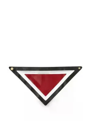 RETORI Color-block Leather Bandana Scarf