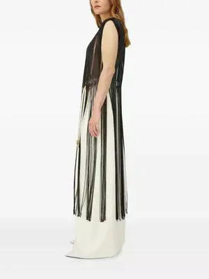 RETORI Retrofestyle Embroidered Fringed Vest