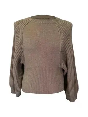 Stella McCartney Balloon Sleeve Knitted Sweater - Neutrals