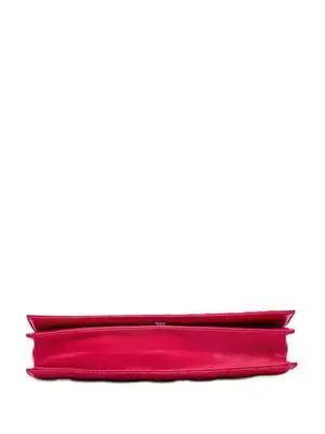 Dior Lambskin Cannage Lady Chain Convertible Clutch Crossbody Bag - Red