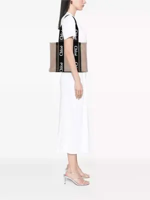 Chloé 2022 Medium Canvas Woody Tote Bag