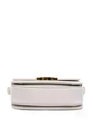 Celine Triomphe Crossbody Bag In Shiny Calfskin - Grey