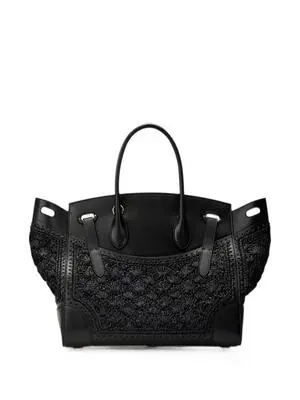 Ralph Lauren Soft Ricky 33 Braided Tote Bag - Black