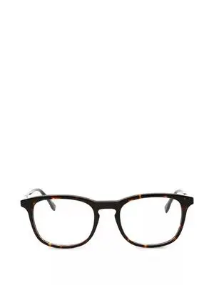 Lacoste Tortoiseshell Effect Round Frame Eyeglasses - Brown