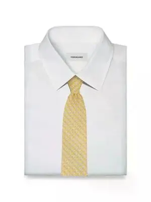 FERRAGAMO Frog Print Silk Neck Tie