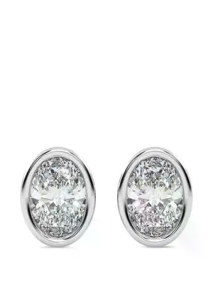 DIAMOND ESSENTIALS Diamond Stud Earrings - Silver