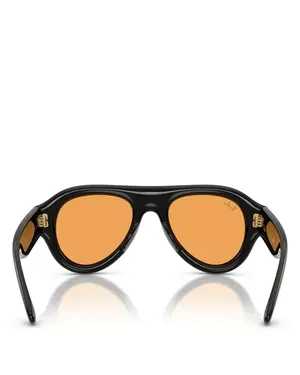 Ray-ban Pilot Puffer A$ap Rocky Aviator Sunglasses, 50mm