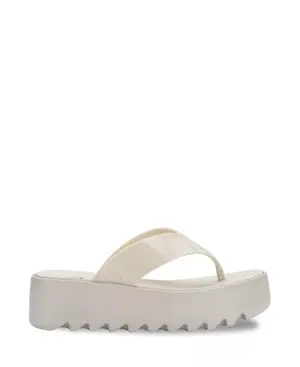 Melissa Thong Platform Sandals - Beige