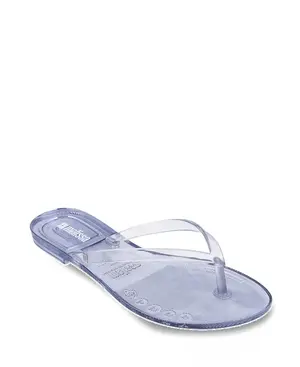 Melissa Harmonic Jelly Flip Flop Sandals Clear
