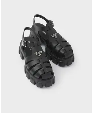 Prada Monolith Rubber Sandals