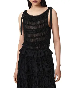 ALLSAINTS Lotus Top - Black
