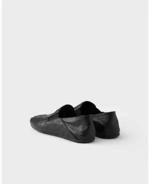 Prada Ostrich Leather Loafers