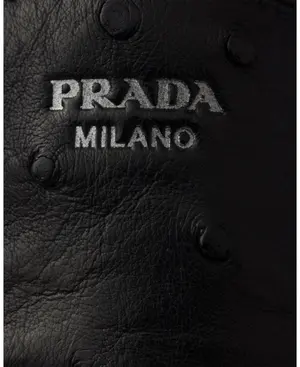Prada Ostrich Leather Loafers