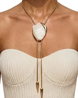 Ettika Stone Statement Bolo Necklace, 31