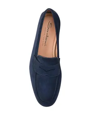 Santoni Suede Carla Loafer