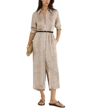 REISS Sienna Shirtdress - Neutral